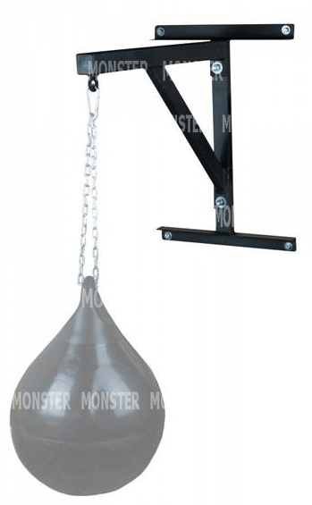 WALL MOUNT HEAVY PUNCHING BAG HANGER - 28" Bag Arm / Black / Wooden ...