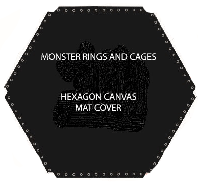 HEXAGON CAGE CANVAS - 20' / Black - Monster Rings and Cages
