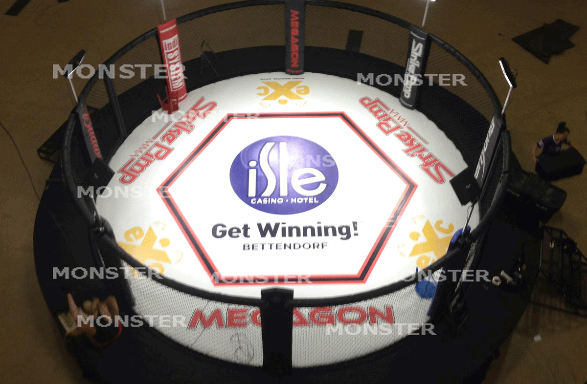 CIRCLE CAGE CANVAS - 20' / Black - Monster Rings and Cages