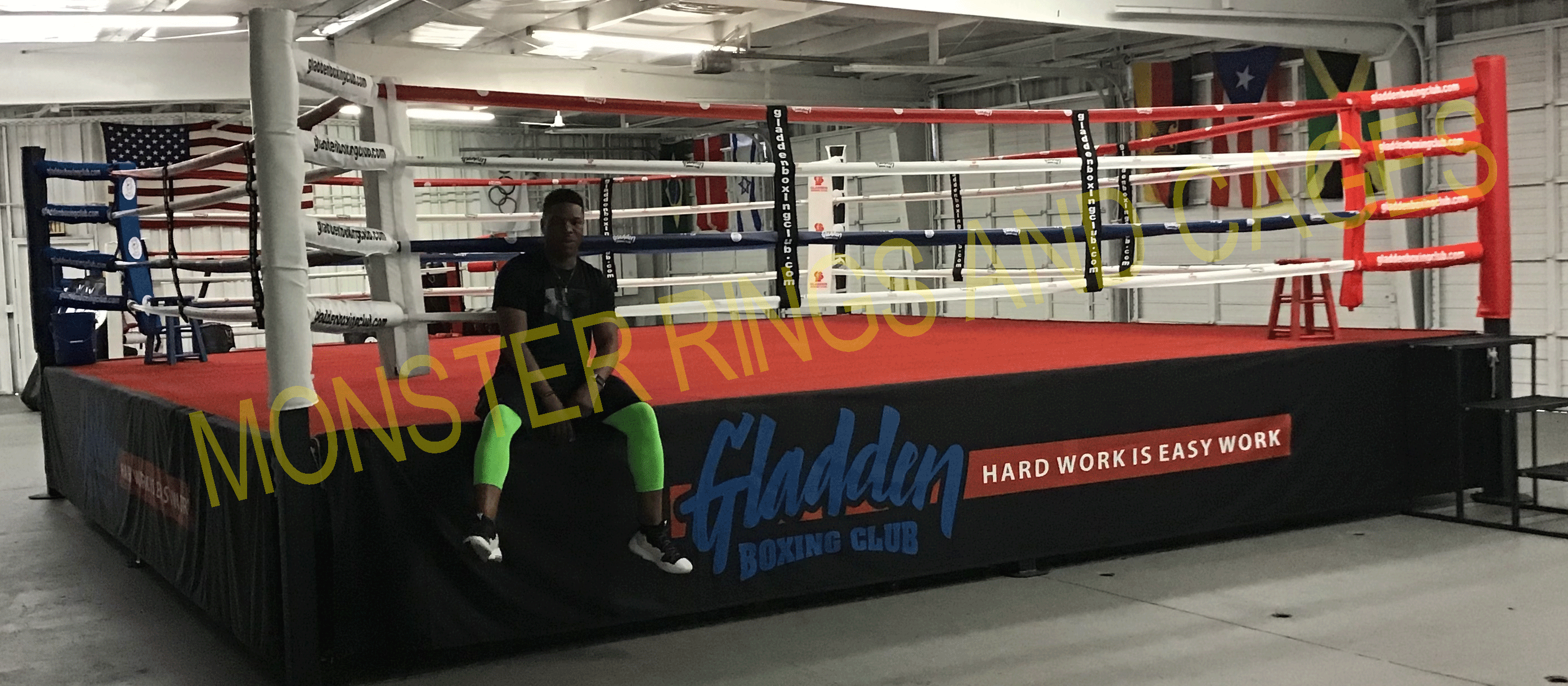 Boxing Rings for competition and gym use - Monster Rings and Cages